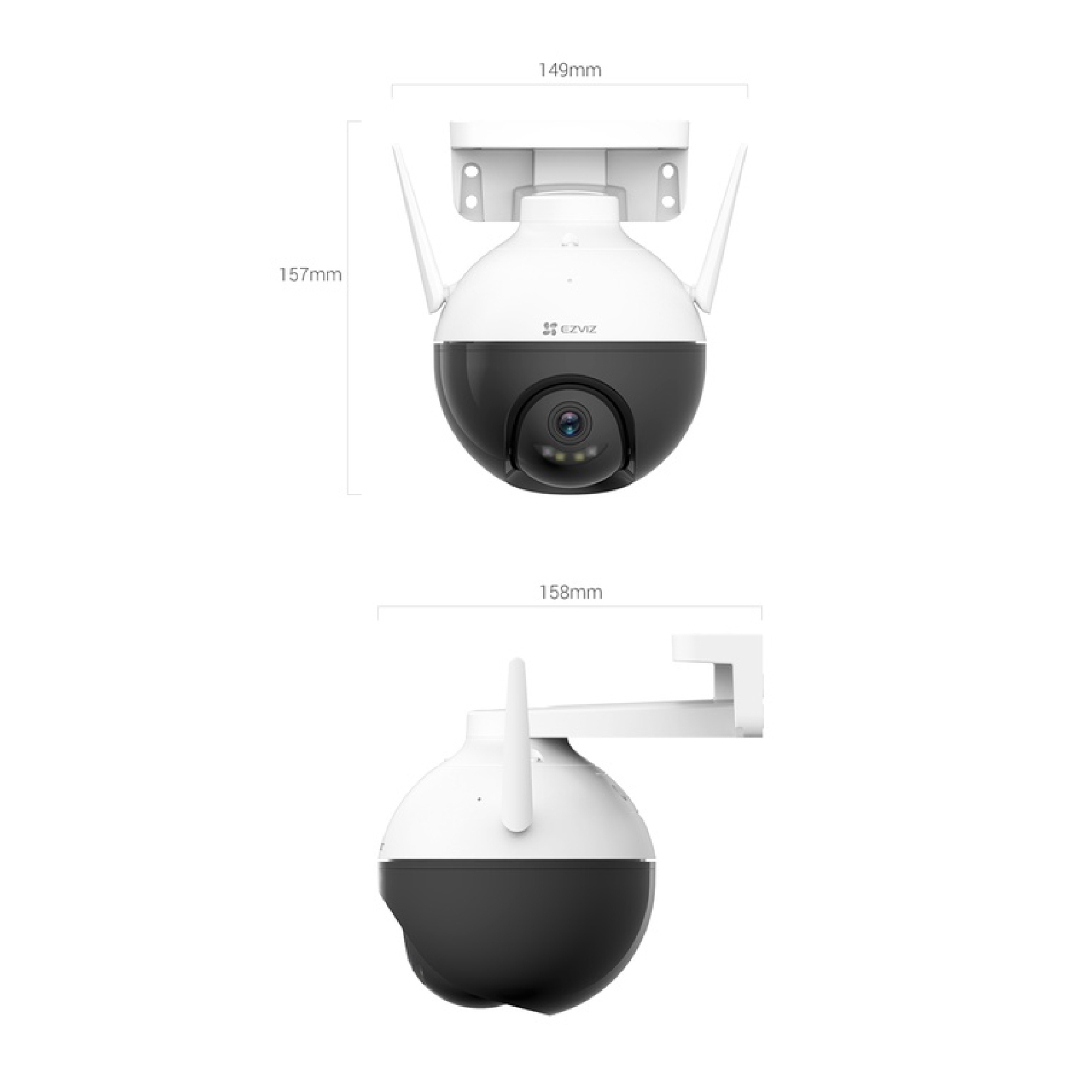 กล้องวงจรปิด EZVIZ C8W 4MP Outdoor Wi-Fi Camera | Jaymart