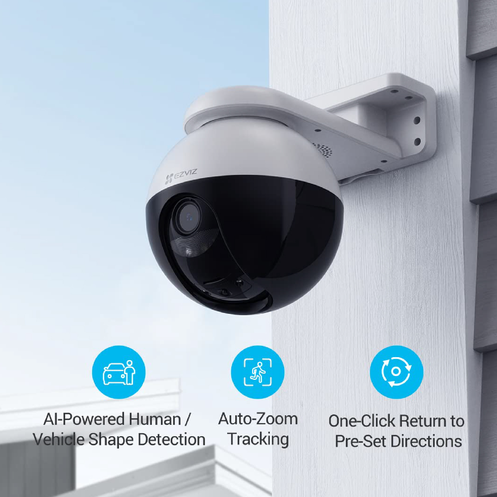 กล้องวงจรปิด EZVIZ C8W 4MP Outdoor Wi-Fi Camera | Jaymart