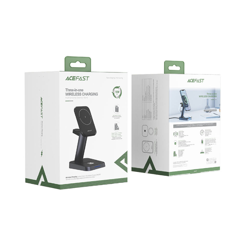 ACEFAST Wireless Charger Desktop Holder E3 3-in-1 | Jaymart