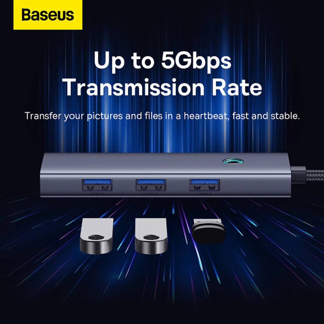 Baseus UltraJoy Series 5-Port HUB Docking Station | Jaymart